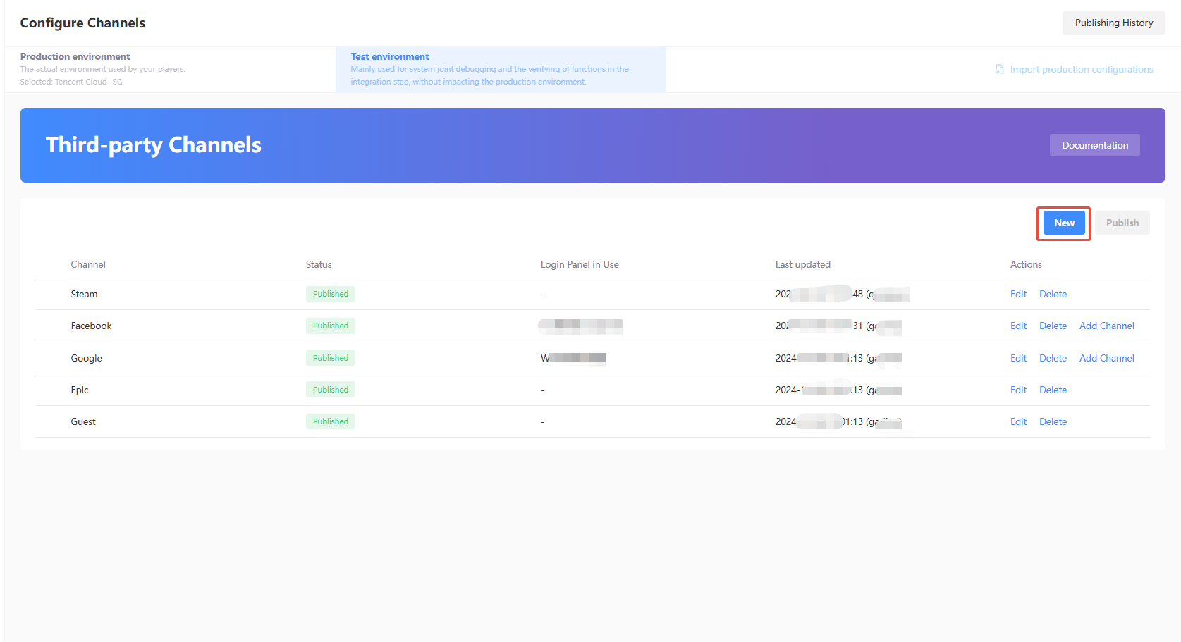 Third-party Channel Configuration | Player Network Documentation